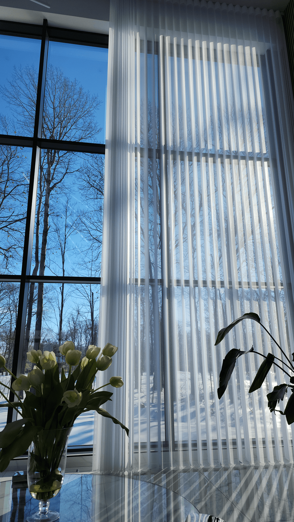 Manual Custom Sheer Vertical Curtains with the Versatility of Blinds ...