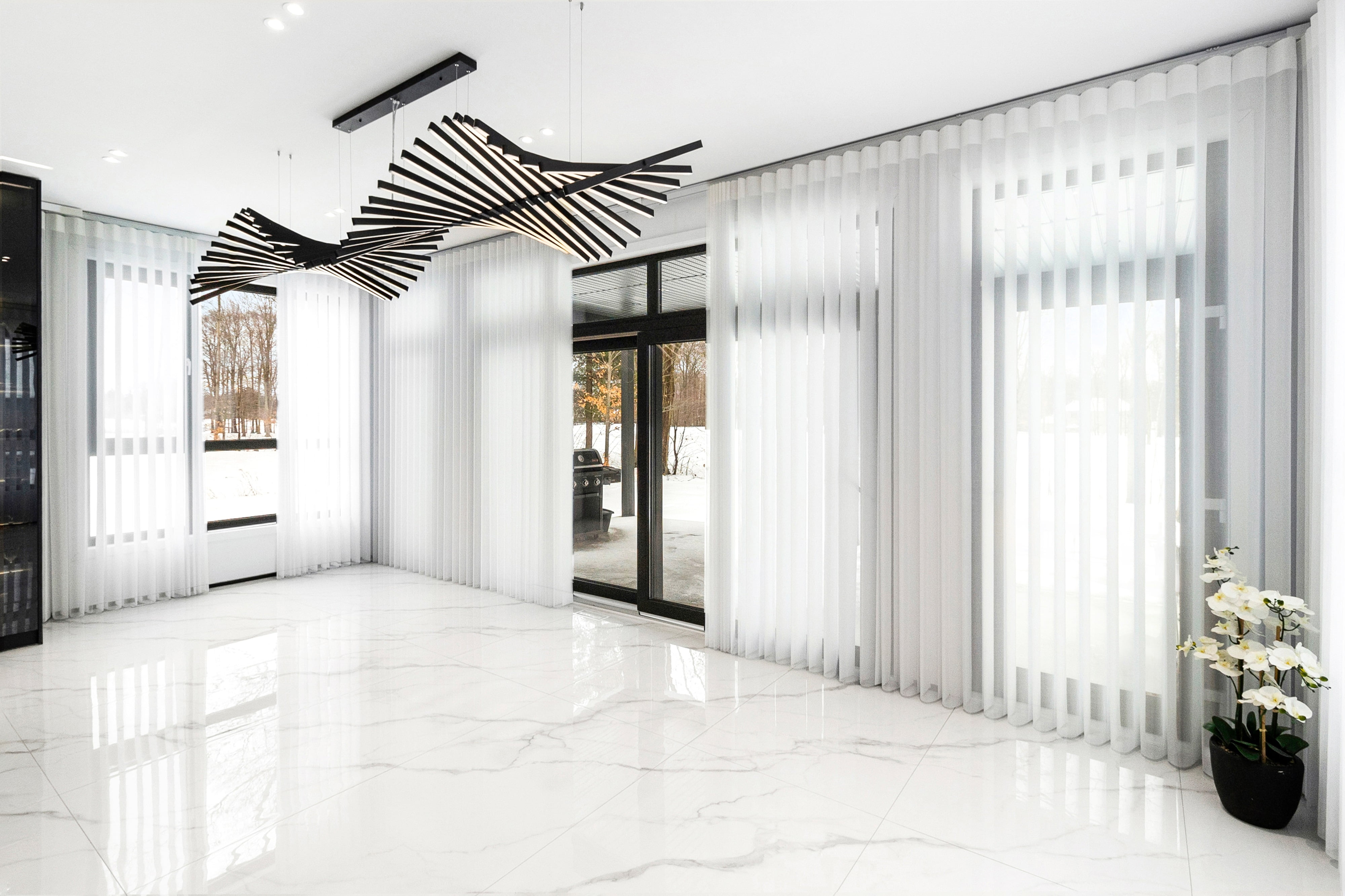 Manual Custom Sheer Vertical Curtains with the Versatility of Blinds ...