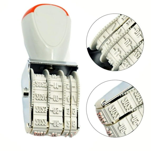 Manual Date Stamp, Creative DIY Business Rubber Stamp with Adjustable ...