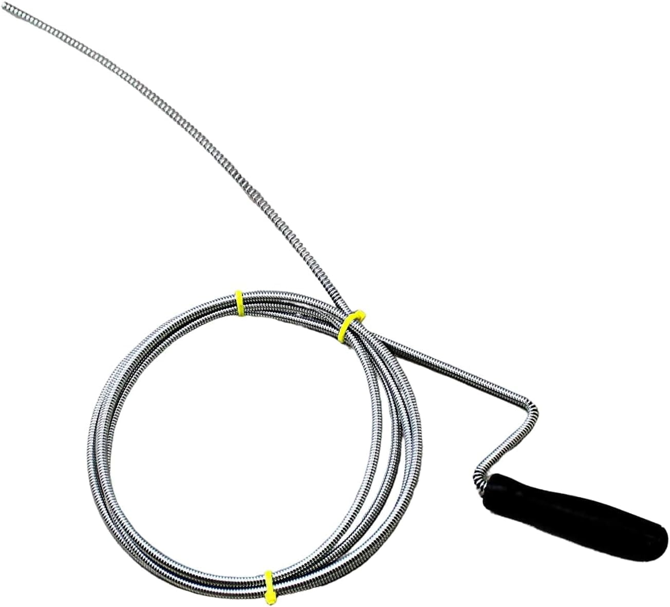 Manual Drain Snake Clog Remover - 10-Foot Metal Tool for Sinks, Drains ...