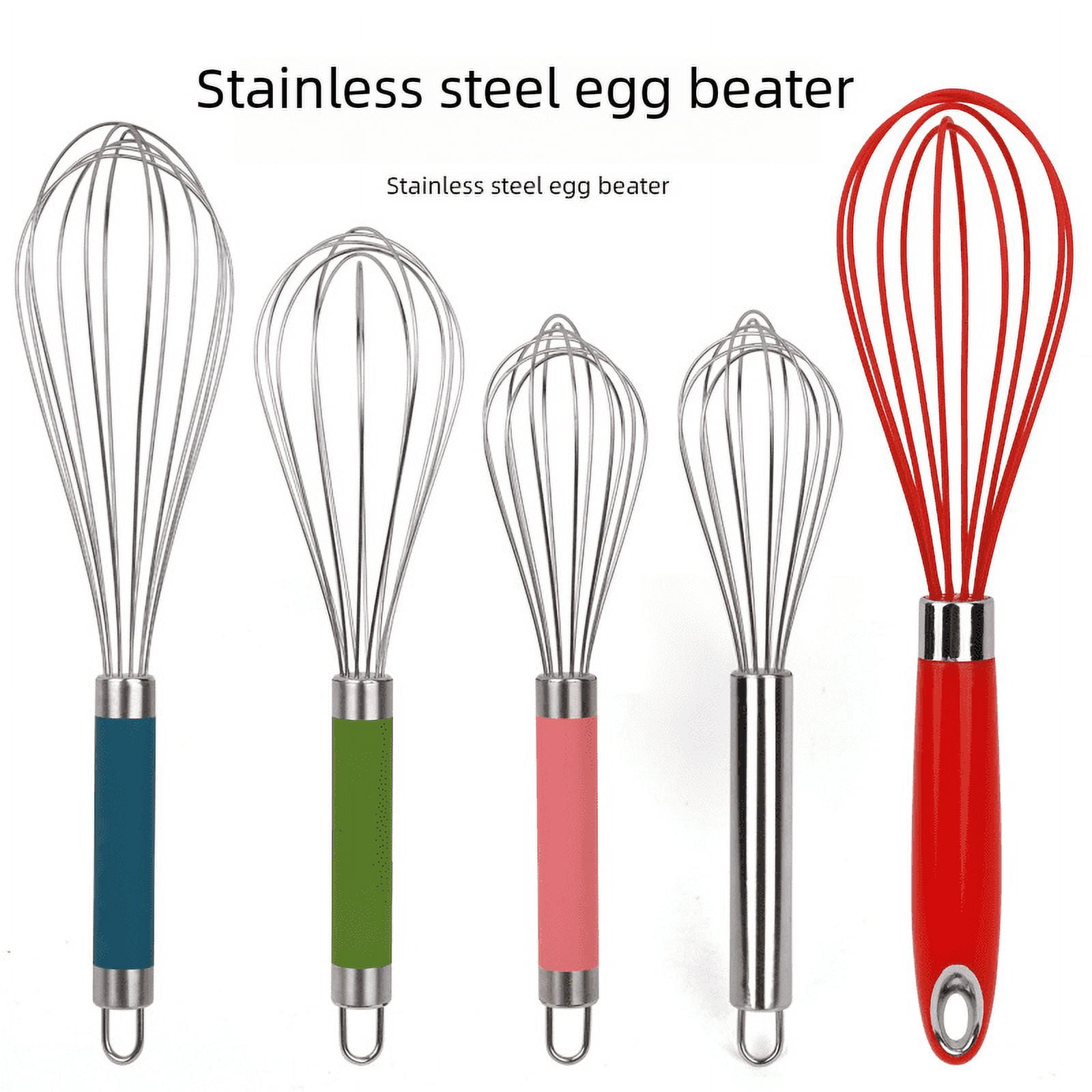 Manual Egg Beater Stainless Steel Multi-use Cream Egg White Beater Hand ...