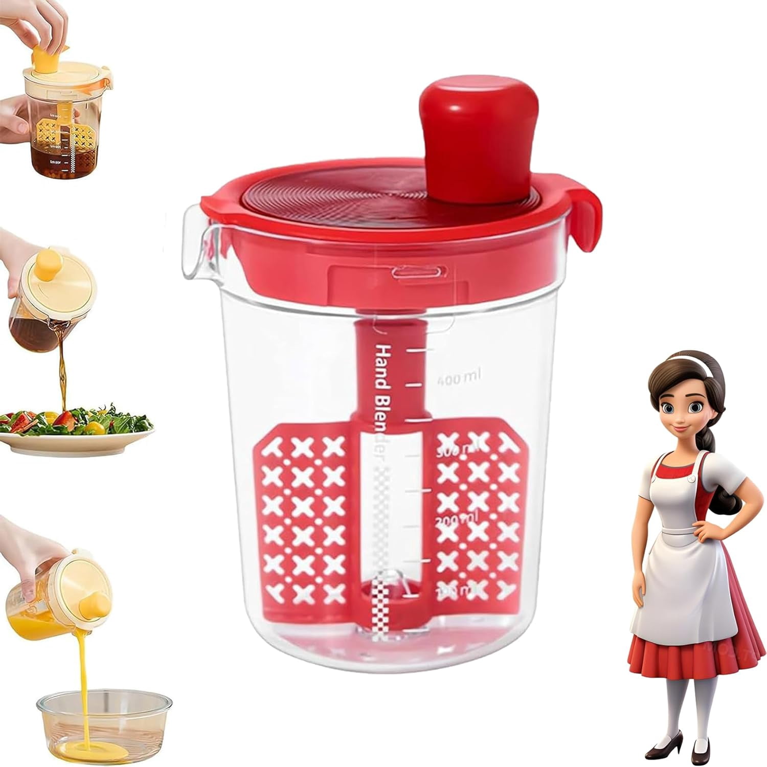 Manual Egg Mixing Cup with Scale, Manual Egg Mixer Cup with Scale Line ...