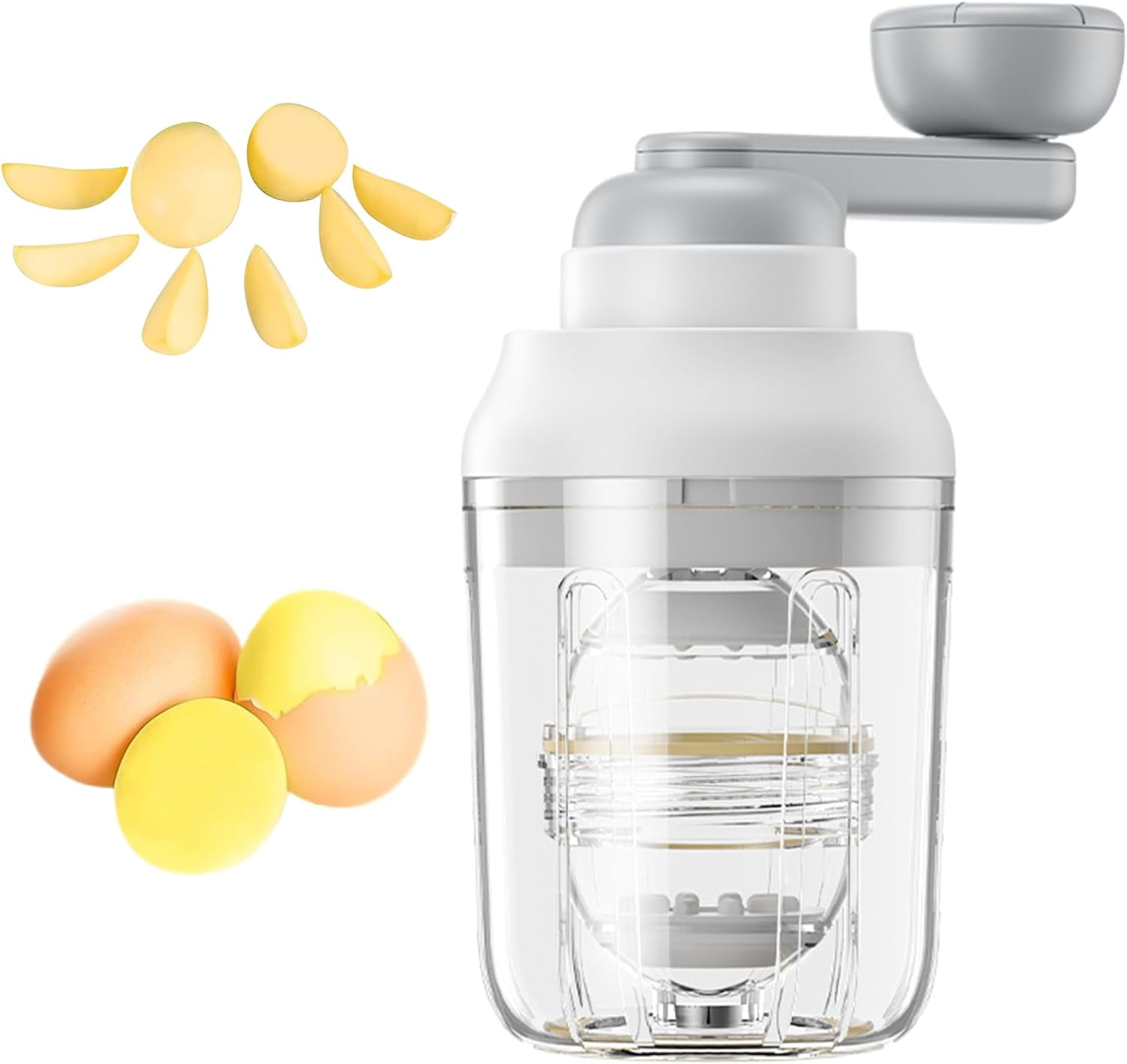 Manual Egg Spinner for Golden Egg: Portable Hand Egg Scrambler In Shell ...