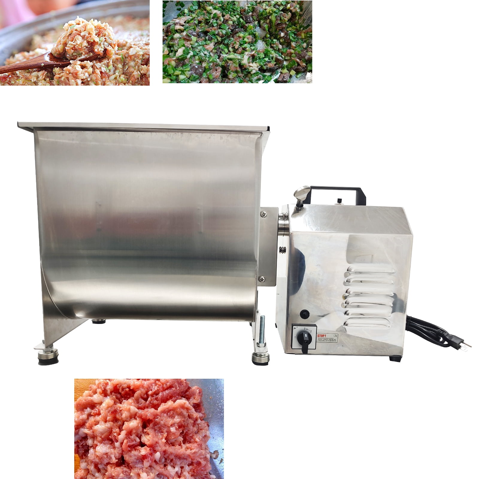 Manual/Electric Meat Filling Mixer Meat Mixing Stuffing Machine 40L/1 ...
