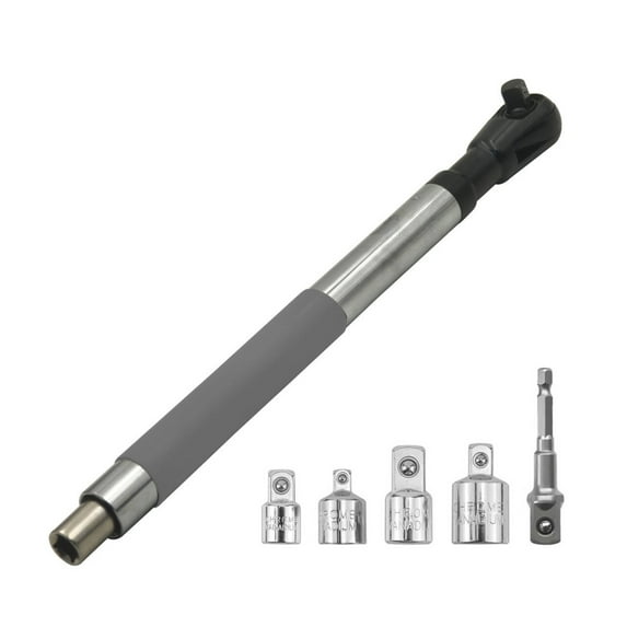 Manual Electric Ratchet Wrench Spanner Tool Set With 4 Adapters Compact ...