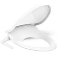 Manual Elongated Bidet Toilet Seat Quiet-Close Lid Prevents Slamming ...