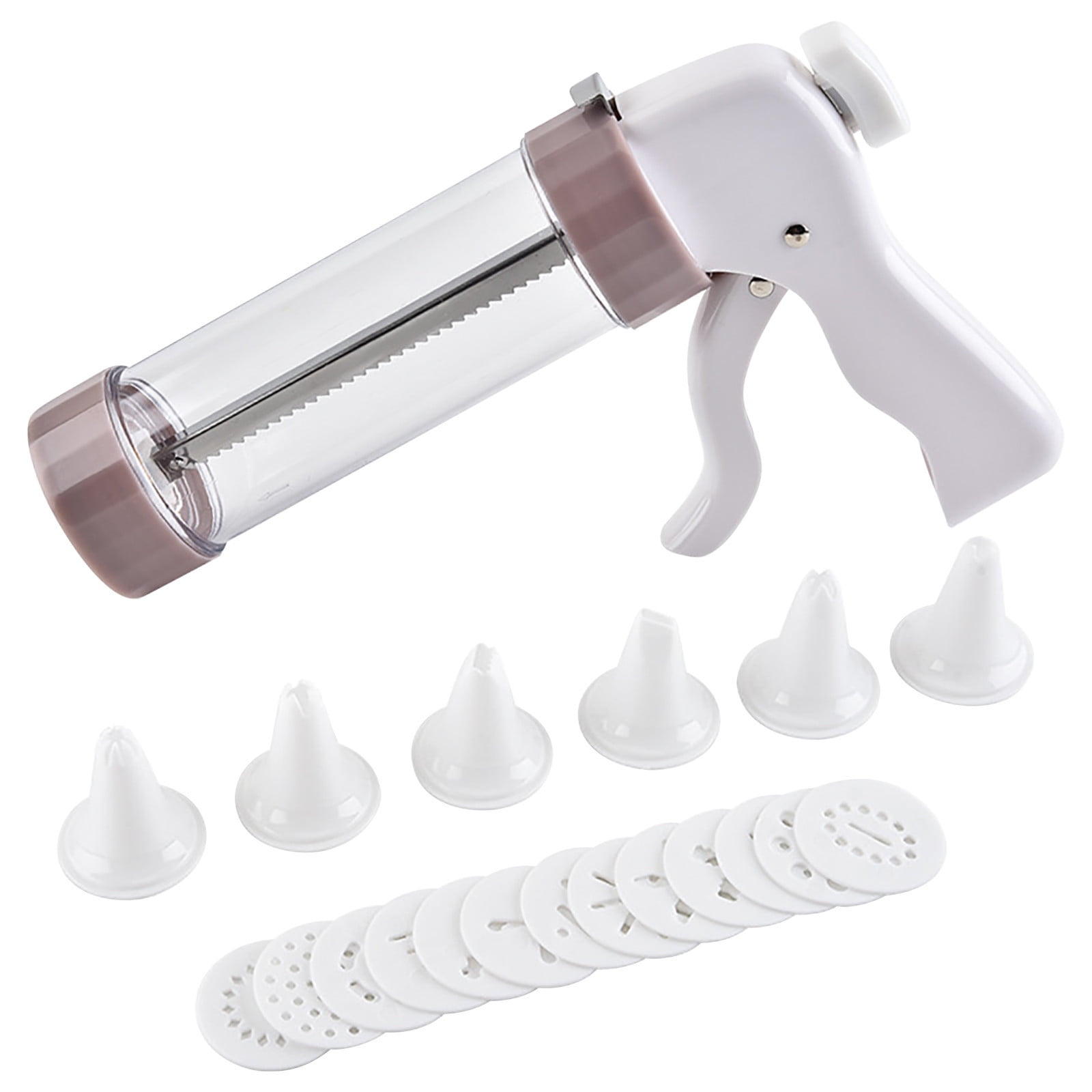 Manual Extruder Cookie Press & Piping Tool, Baking Tool Kit with 10 ...