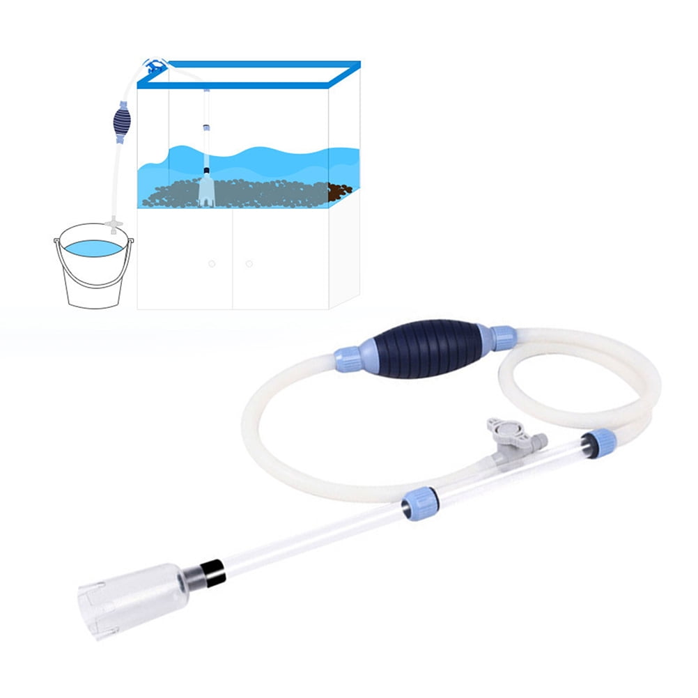 Manual Fish Tank Vacuum Cleaner Syphon Operated Gravel Water Filter ...