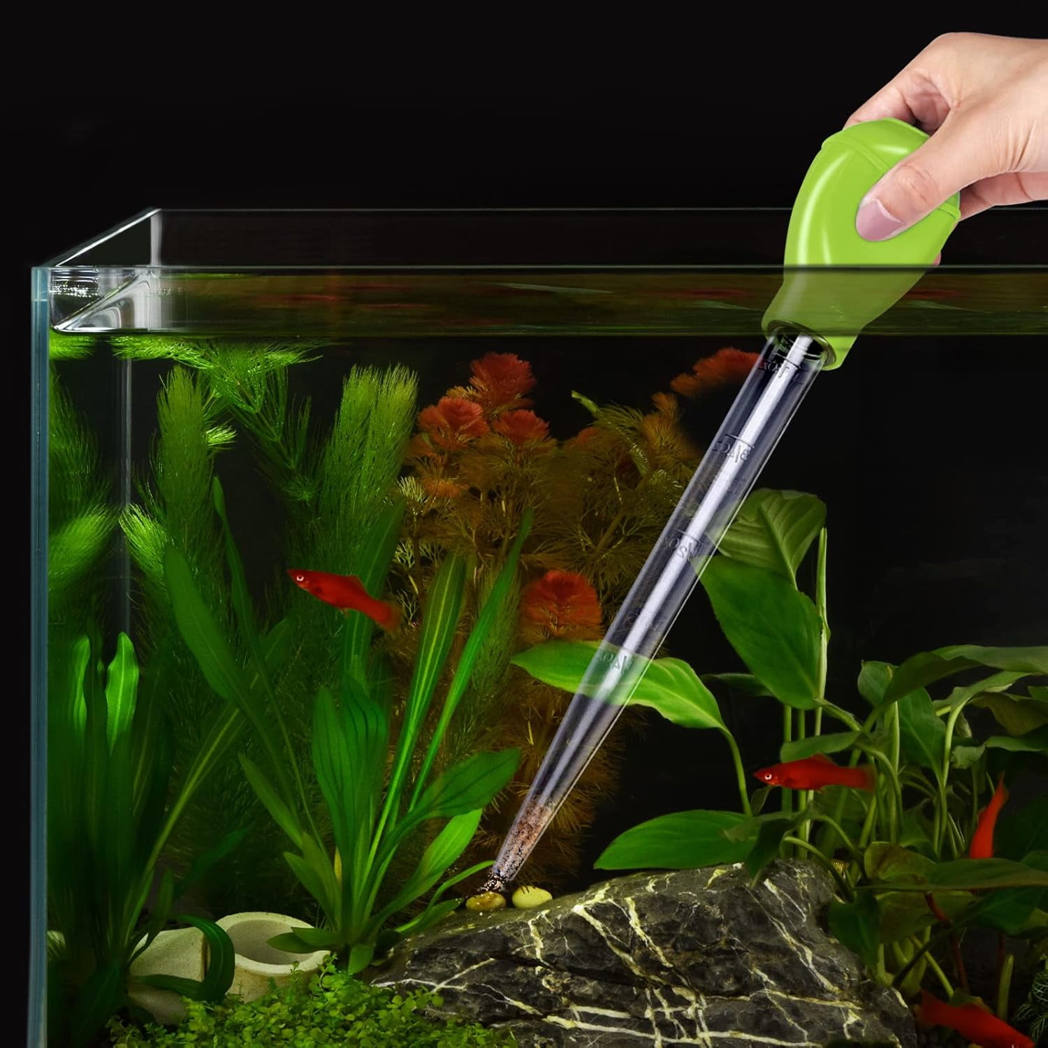 Manual Fish Tank Water Changer Aquarium Dropper, Aquarium Clean Pipette ...