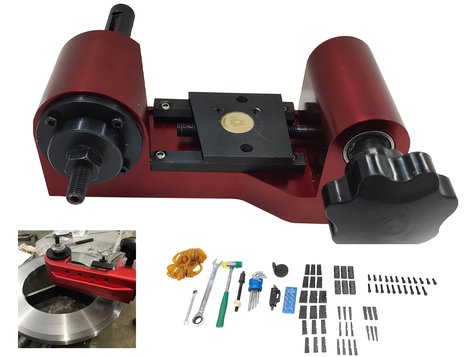 Manual Flange Facer Hand Power Flange Facing Machine 1.07"-13.7 ...