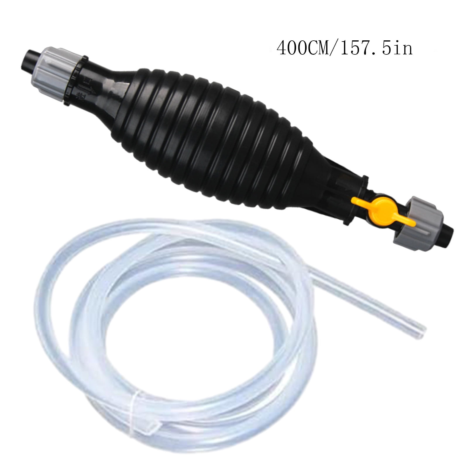Manual Fluid Transfer Pump, Portable Siphon Hand Pump for Gasoline Oil Extraction, 6.5mm & 8mm ...