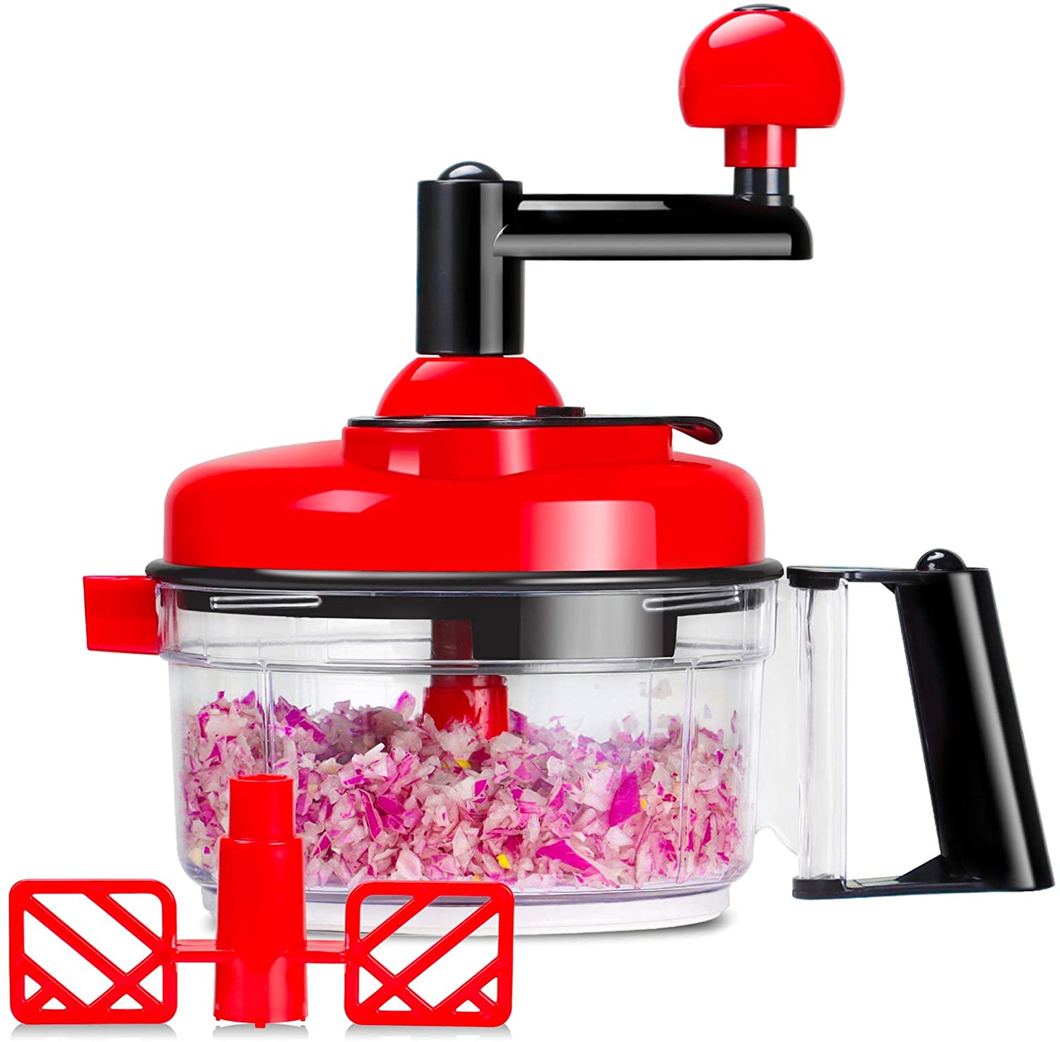 Manual Food Chopper Vegetable Chopper Hand Food Processor, Mixer ...