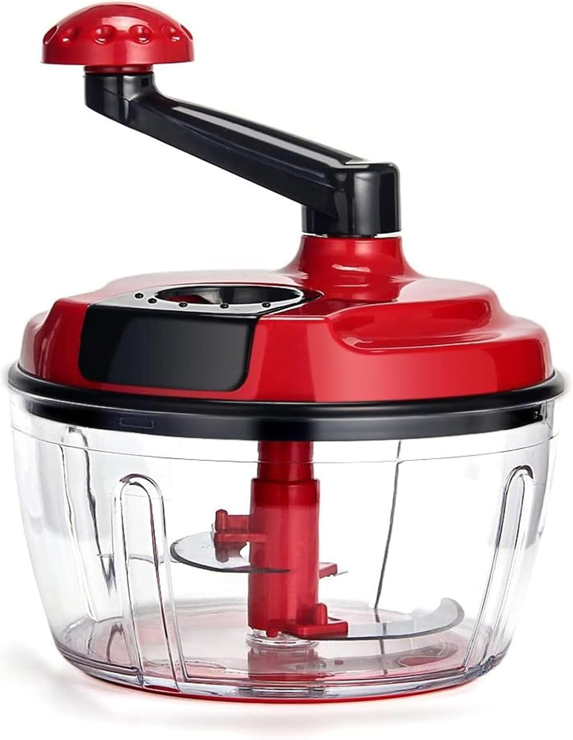 Manual Food Processor,8 Cup Hand Powered Crank Chopper,Mincer Blender ...