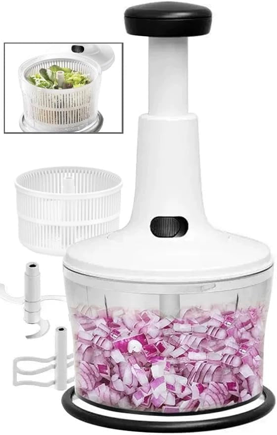 Manual Food Processor -Salsa Maker Hand Chopper Blender As Seen On TV ...
