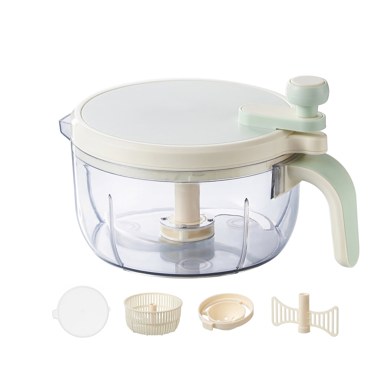 Manual Food Processor Set - Sharp Blade Design, Compact Size, Hand ...