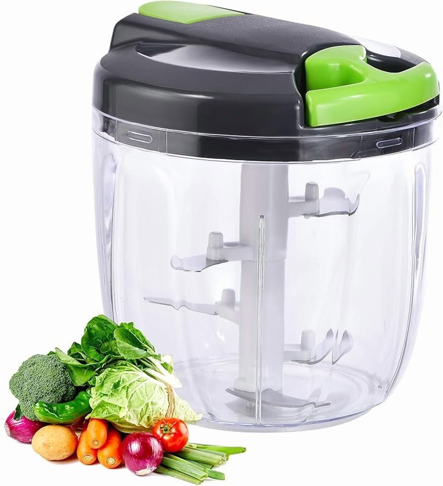 Manual Food Processor Vegetable Chopper, Portable Hand Pull String ...