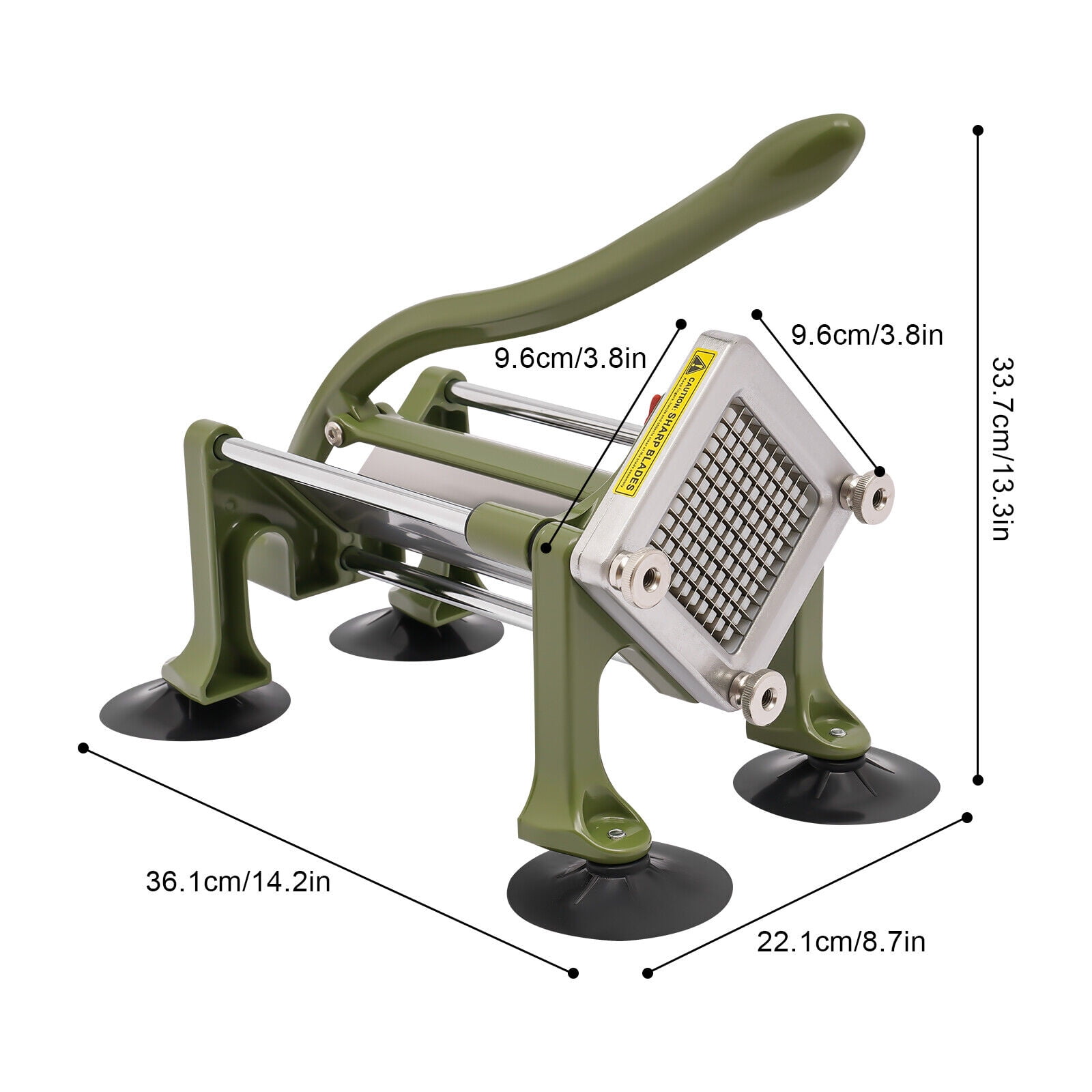 Manual French Fry Cutter Stainless Steel Vegetable Potato Slicer Dicer ...