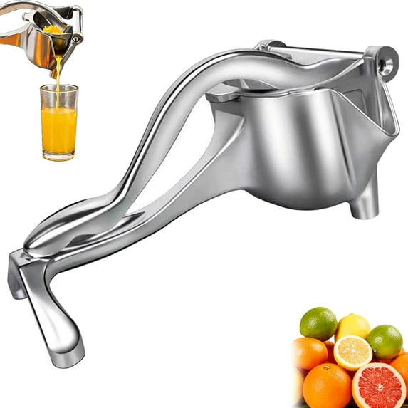Manual Fresh Fruit Juice Squeezer Stainless Steel Handheld, Lemon ...