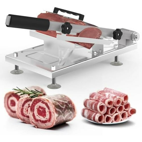 Manual Frozen Meat Slicer for Hot Pot, Upgraded Stainless Steel Meat ...