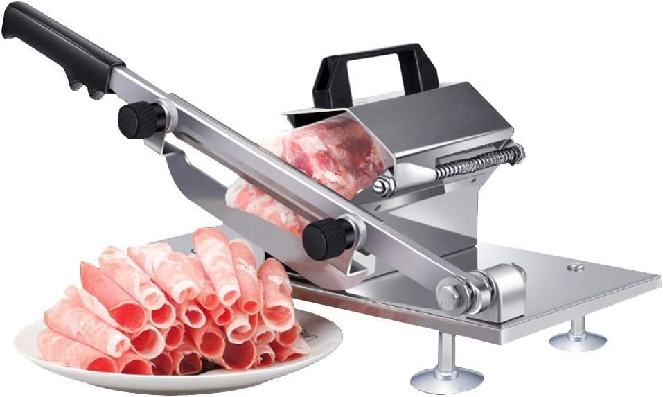 Manual Frozen Meat Slicer, Upgraded Stainless Steel Meat Beef Mutton ...