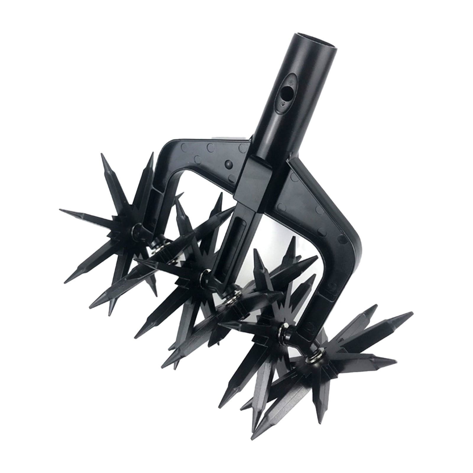 Manual Garden Cultivator, Hand Rotary Tiller Head with Detachable Tines ...