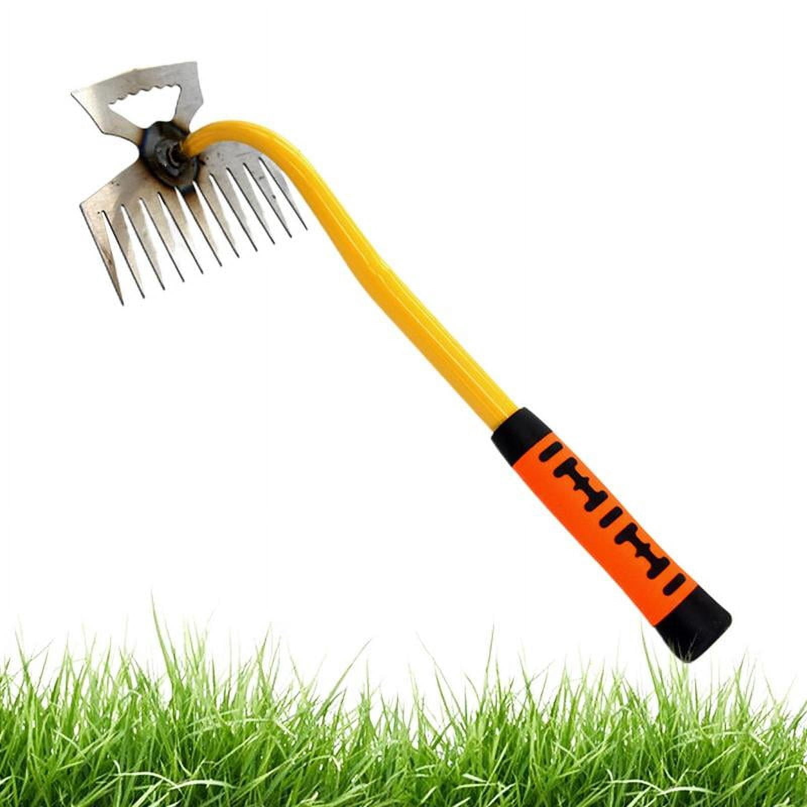Manual Garden Weeding Tools Vertical Digging Grass Rake with Long ...