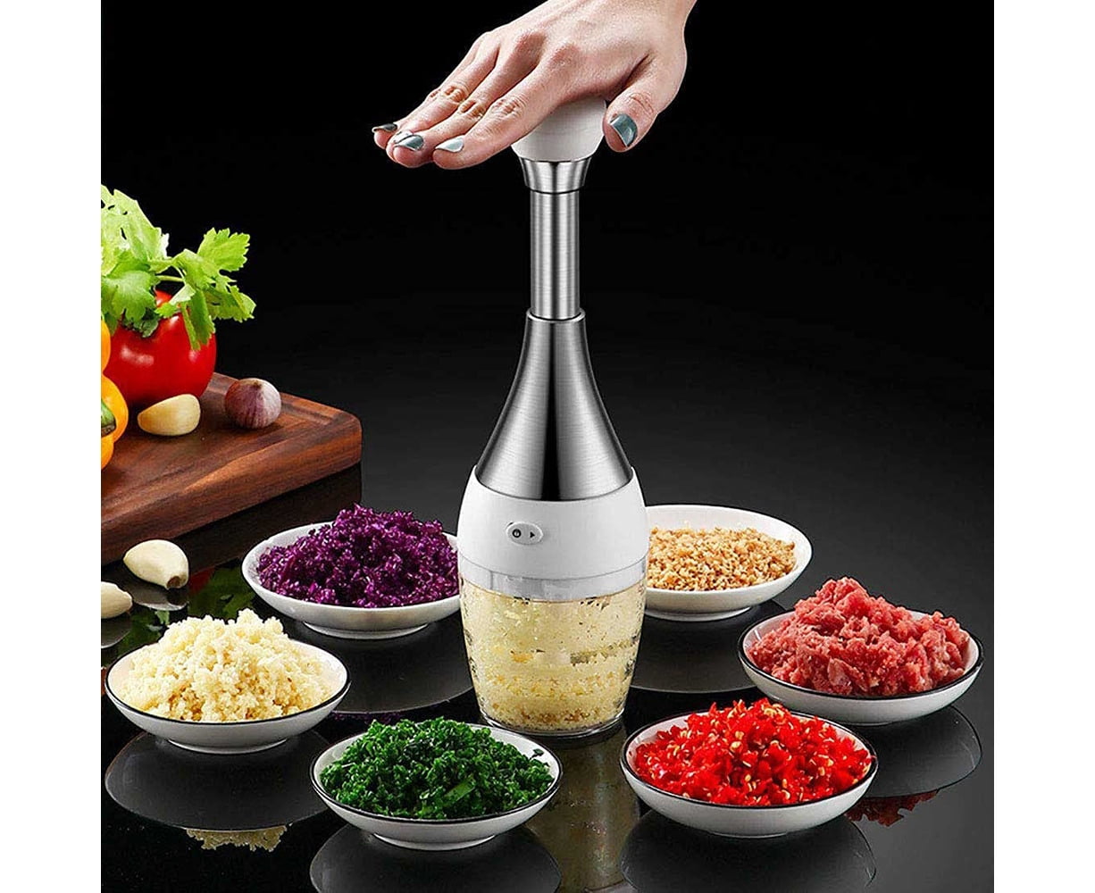 Manual Garlic Chopper Mini Food Chopper Handheld Cutter Mincer Blender ...