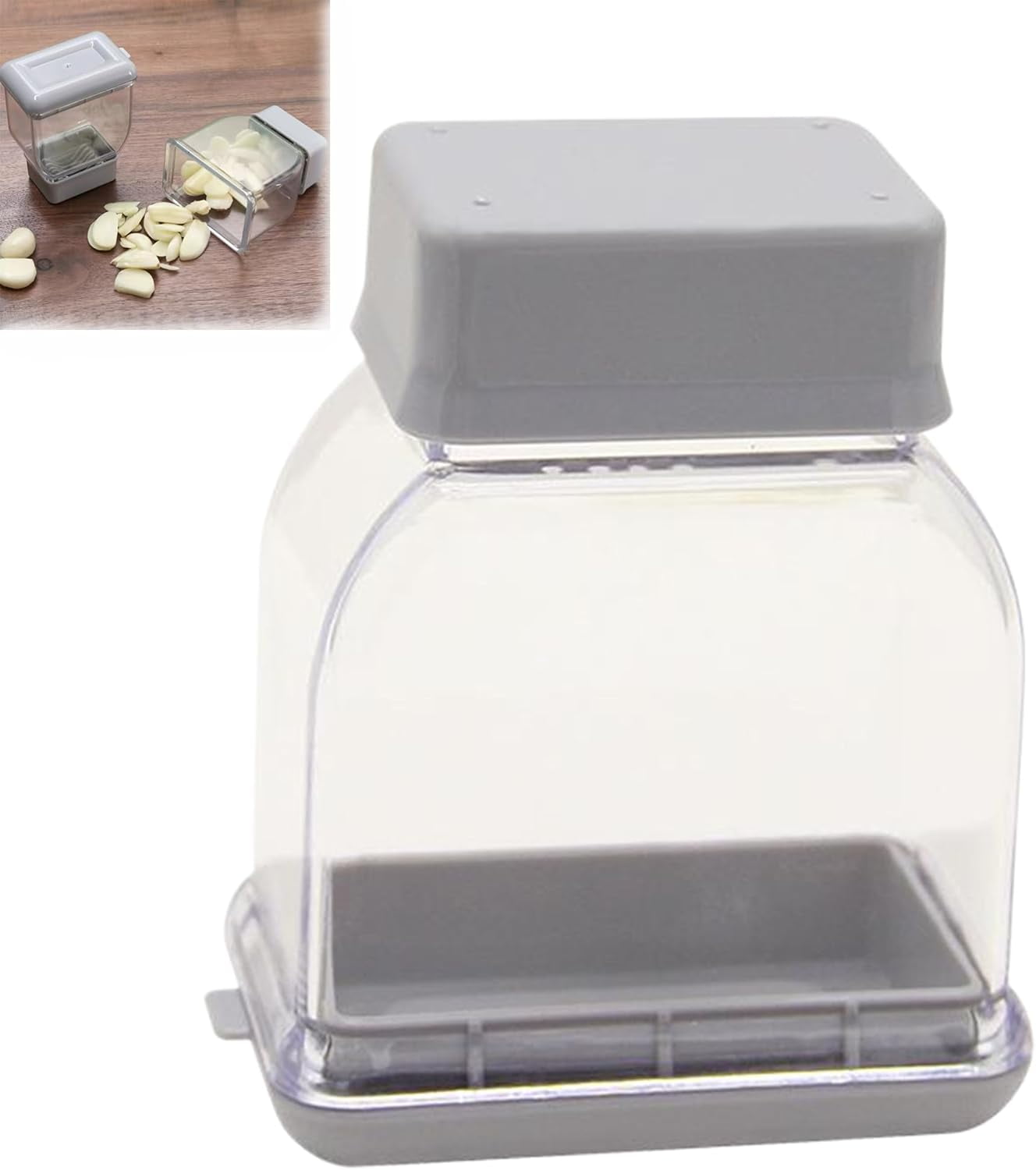 Manual Garlic Press Slicer Tool: Hand Push Garlic Cutter, Mini Quick ...