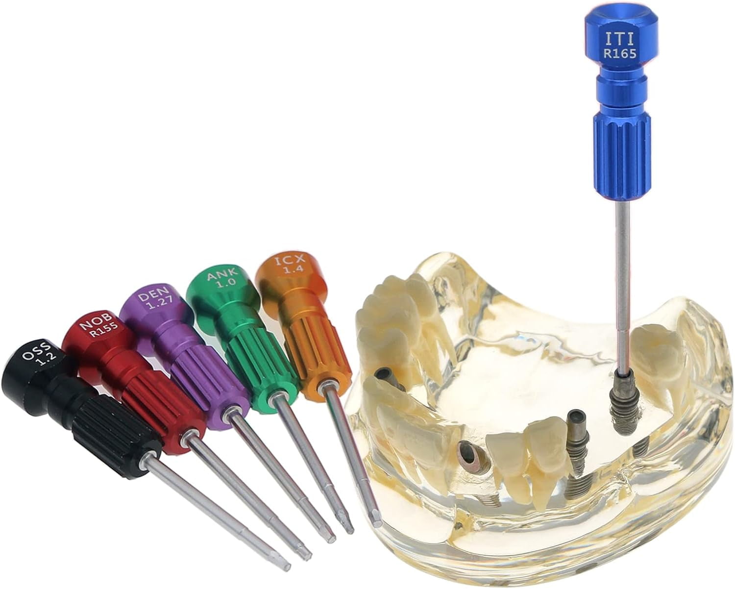 Manual General Implant Screw Tools Hand Torque Screw Driver 6-piece Set ...
