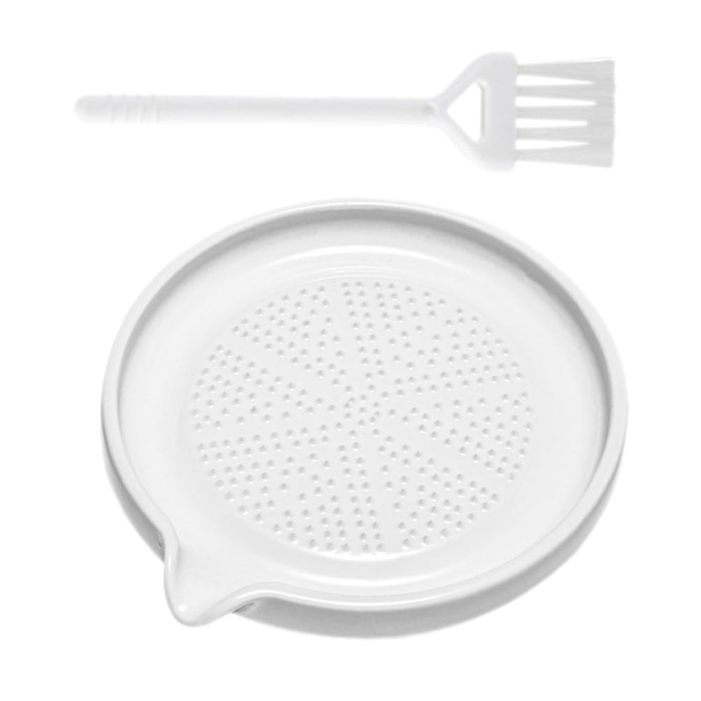 Manual Ginger Grinder Cheese Porcelain Grater Plate Complementary Food ...