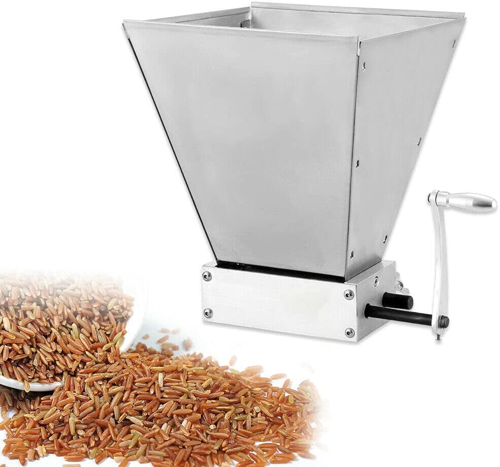 Manual Grain Crusher Mill, Stainless Steel Dry Cereals Grinder Crusher ...