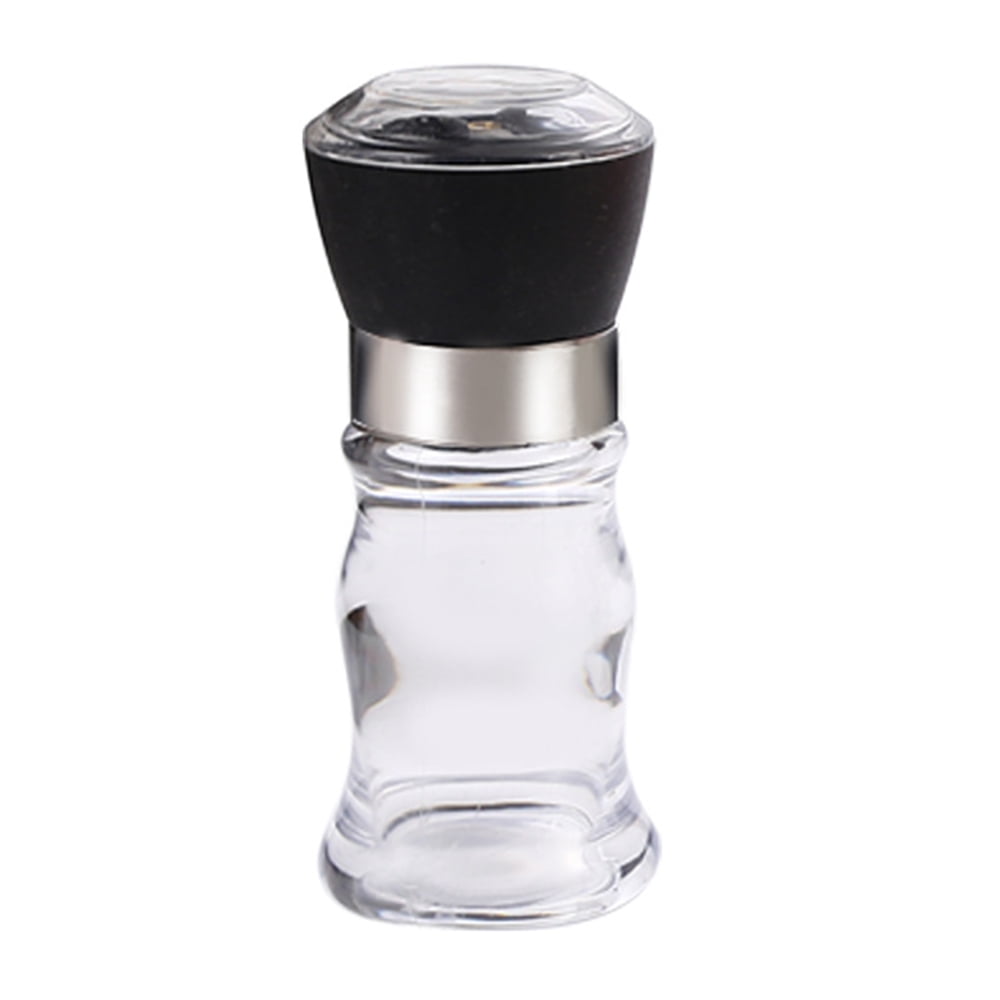 Manual Grips Glass Salt Pepper Grinder Seasoning Bottleblack - Walmart.com
