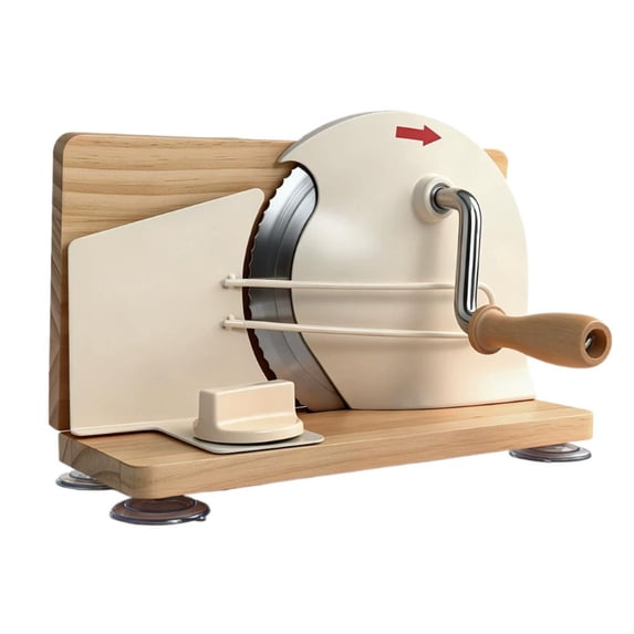 Manual Hand Crank Bread Slicer – Adjustable Thickness 1-20mm Stainless ...