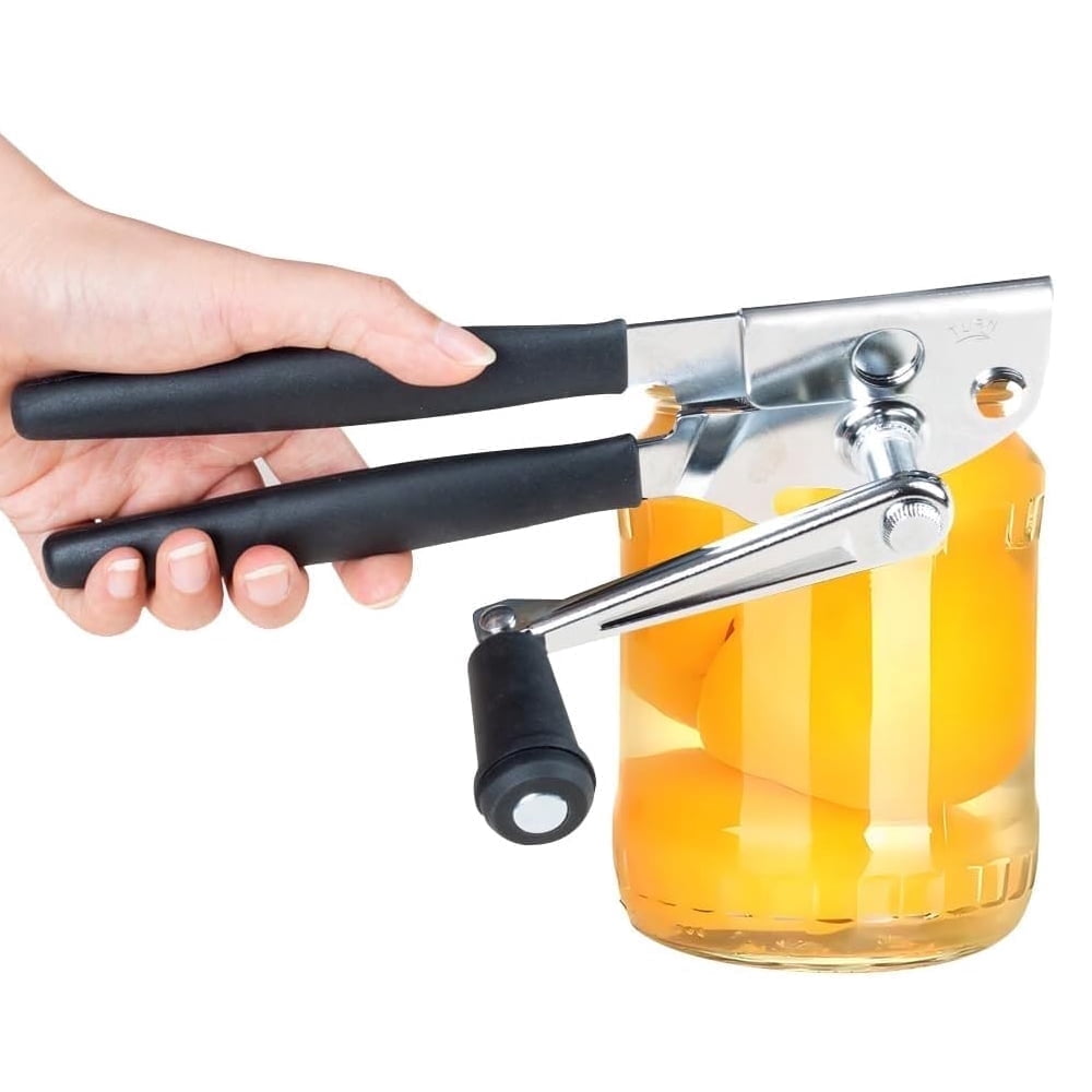 Manual Hand-Crank Commercial Heavy-Duty 2-in-1 Bottle Cap Can Opener ...