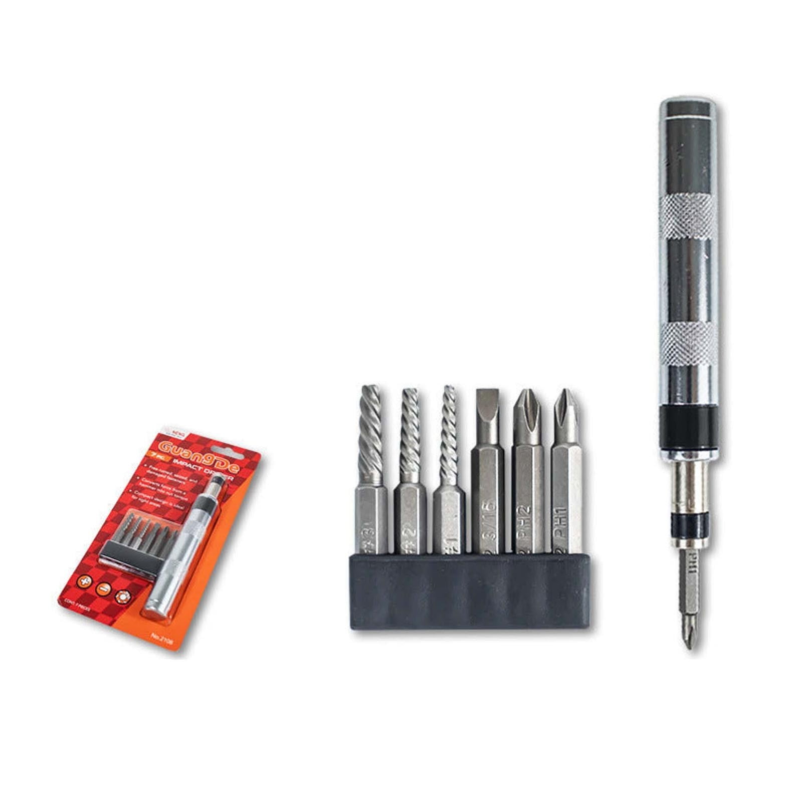 Manual Hand Reversible Impact Driver Set Hexagonal Handle For Removing ...
