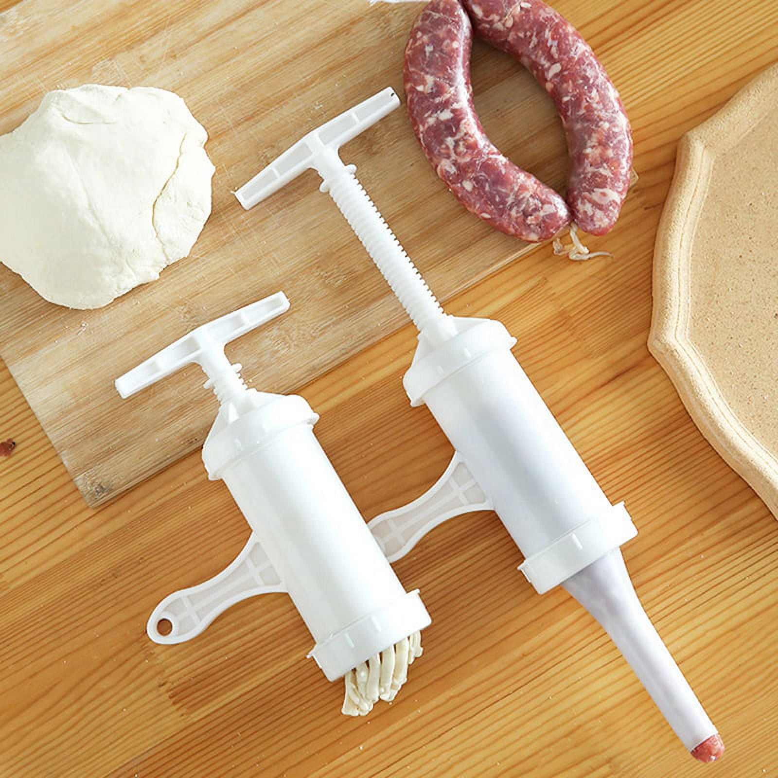 Manual Hand Sausage/Noodle Maker Set With 7 Different Templates Kitchen ...