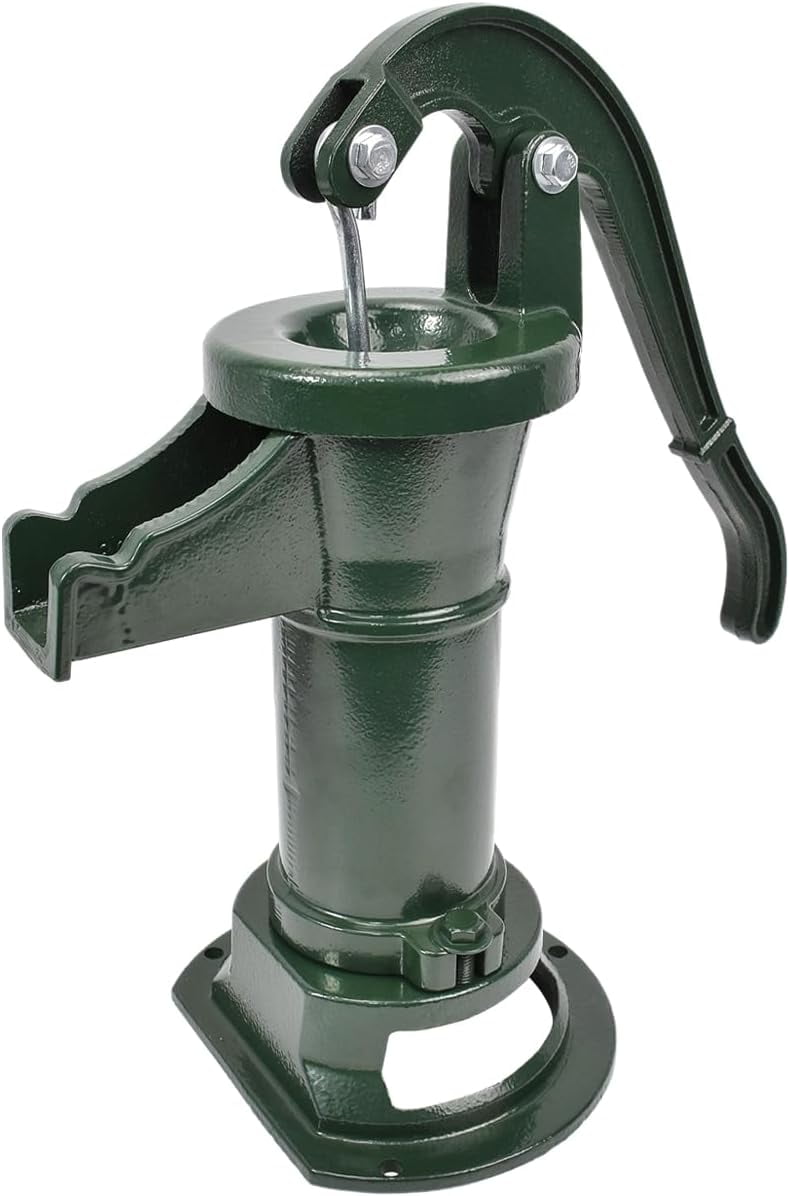 Manual Hand Well Pump,Cast Iron Pitcher Pump Max lift 25 ft for Garden ...