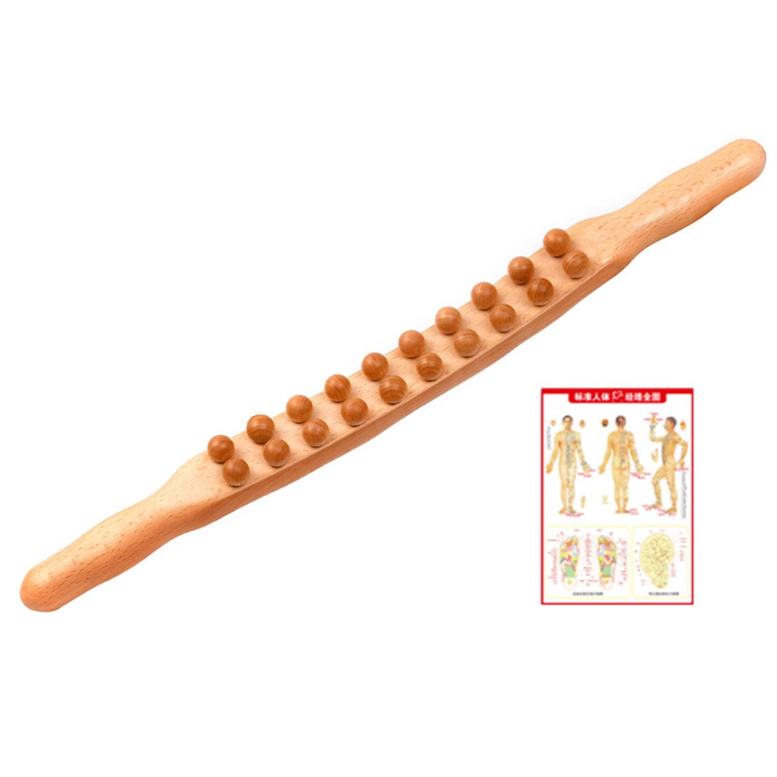 Manual Handheld Wooden Massager Stick Guasha Scraping Stick for Back ...
