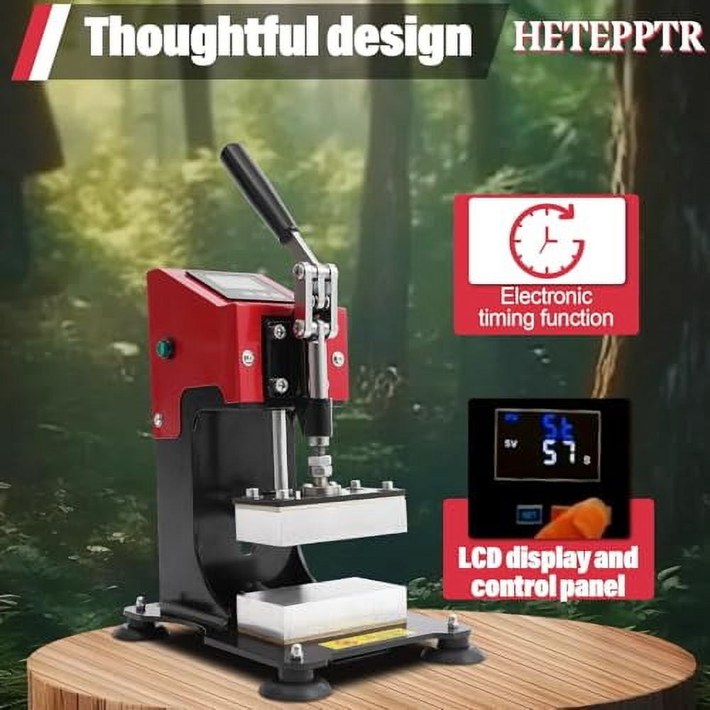 Manual Heat Press Machine 700W Mini Hot Press Stamping Machine 110V ...