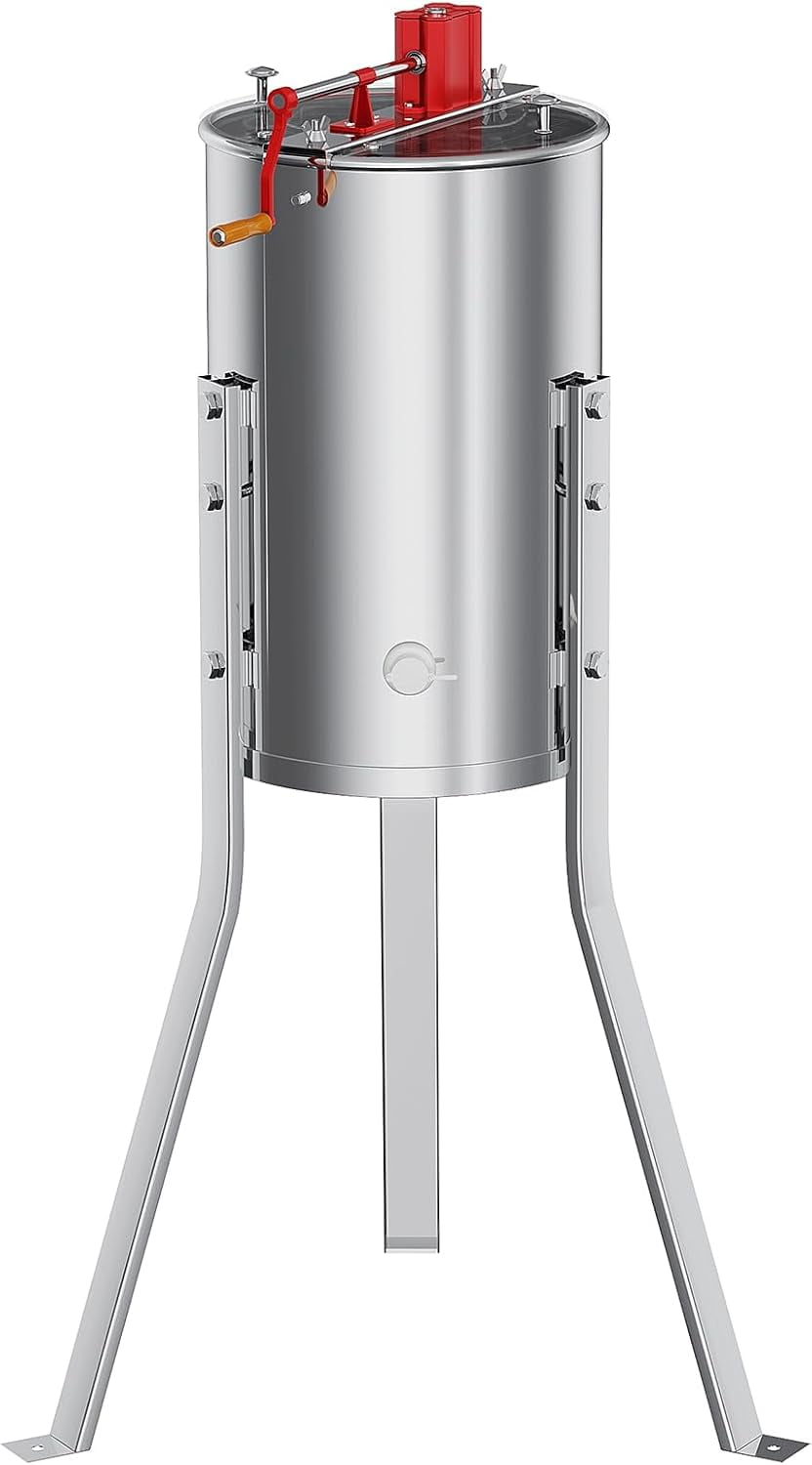 Manual Honey Extractor, 2/4 Frame Stainless Steel Honey Spinner with ...