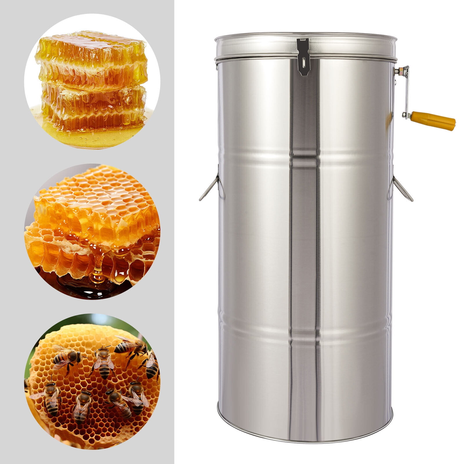 Manual Honey Extractor 2 Frame Stainless Manual Crank Honey Bee Spinner ...