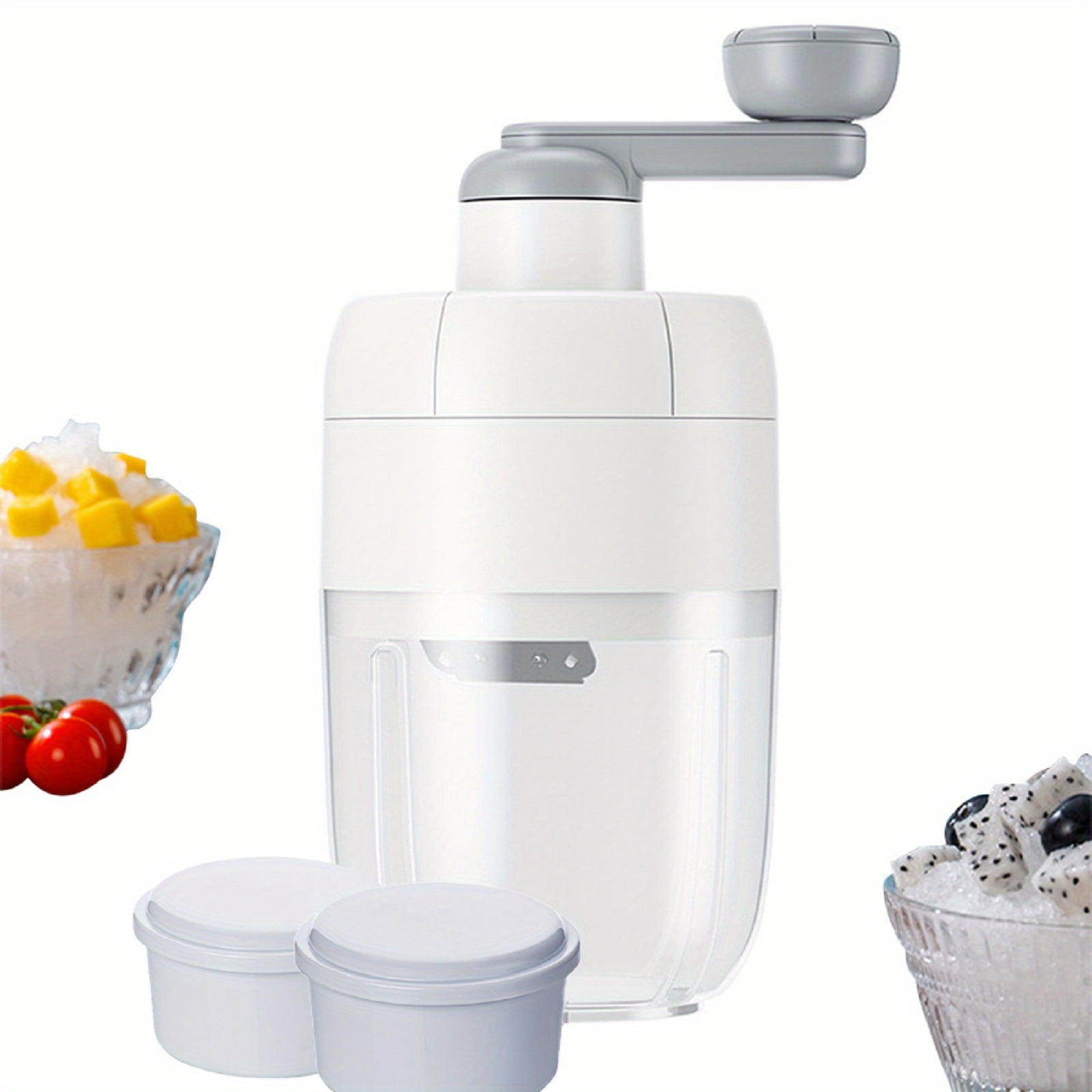 Manual Household Small Ice Shaver with 2 Free Ice Cube Tray Portable ...
