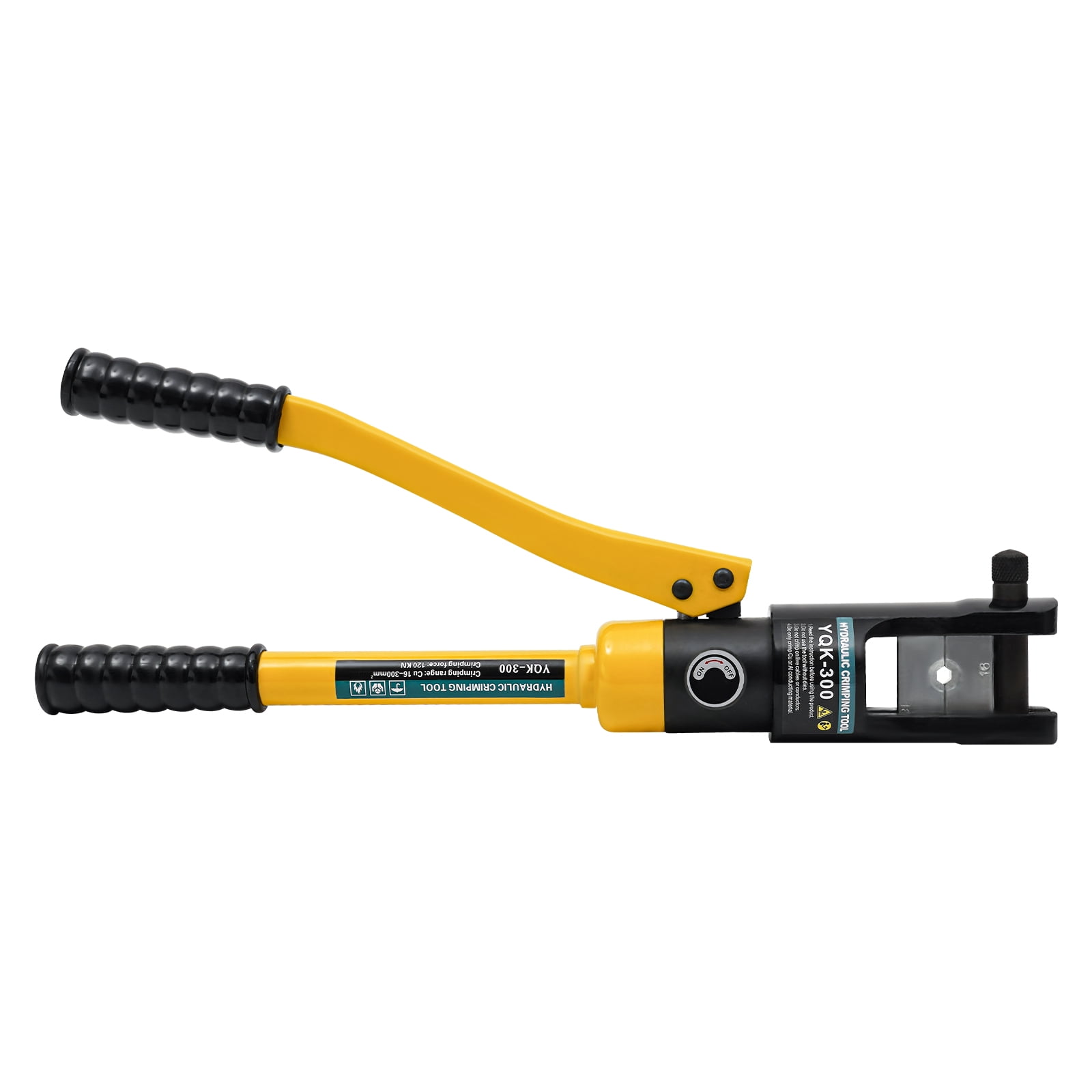 Manual Hydraulic Clamp Crimper with 11 Multi-Size Dies, 120KN Crimping ...