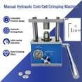 Manual Hydraulic Coin Cell Crimping Button Battery Sealing Machine a ...