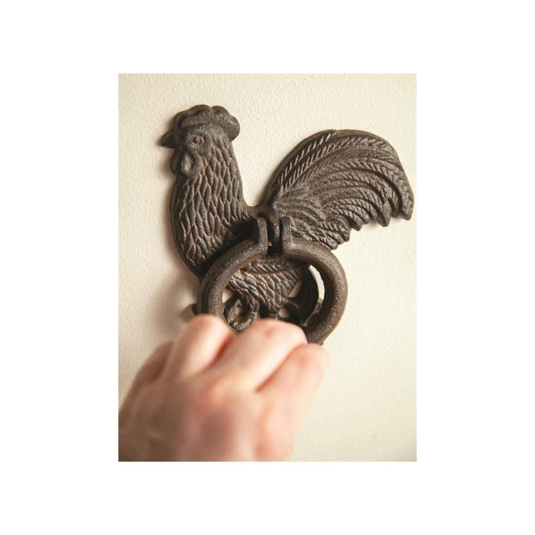Manual IMDKRS Iron Door Knocker, Set of 2 (Brown Rooster) - Walmart.com