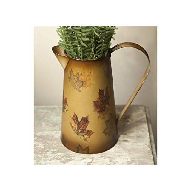 Manual IMFSPL Metal Fall Leaves Decorative Pitcher - Walmart.com
