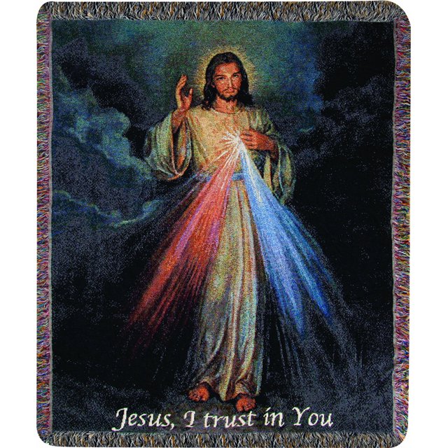 Manual Inspirational Collection 50" x 60" Tapestry Throw, “The Divine ...
