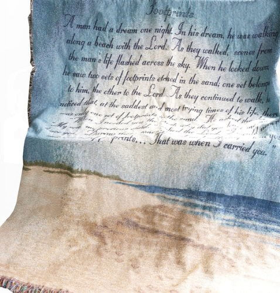 Manual Inspirational Collection 50 x 60-Inch Tapestry Throw with Poem ...