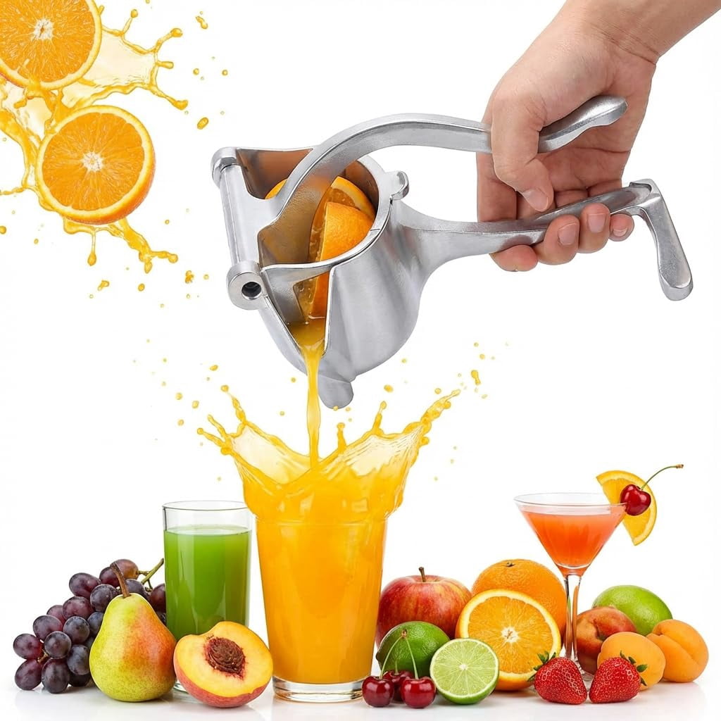 Manual Juice Squeezer, Aluminum Alloy Hand Pressure Juice Extractor for ...