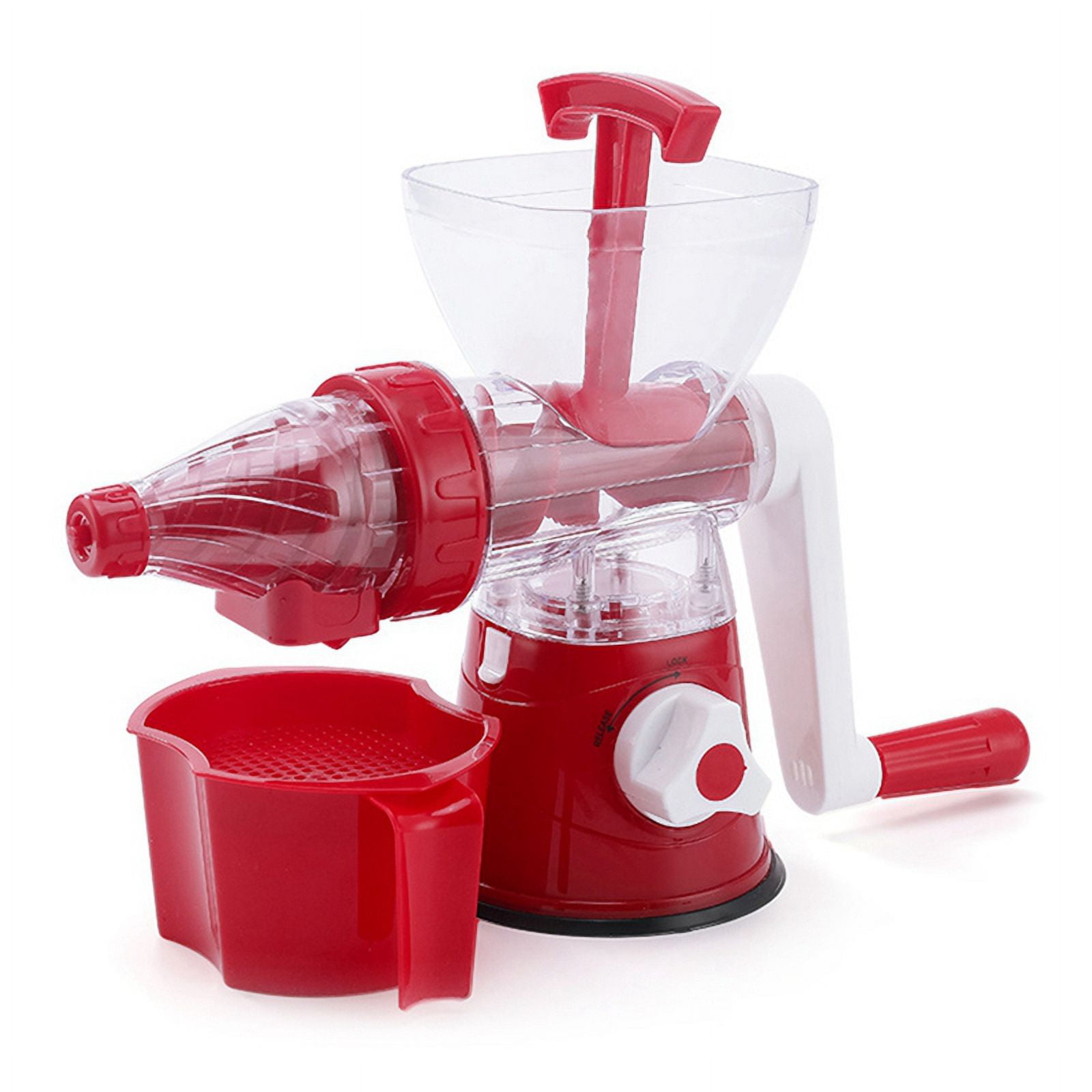 Manual Juicer Silicone Suction Bottom Hand-Cranked Juicer Easy Storage ...